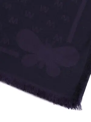 Max Mara Blue Foulard Stole