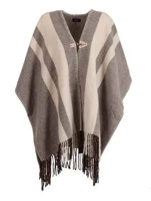 FAY Poncho Con Gancio - Red