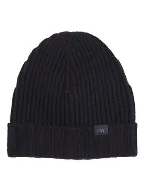 FAY Ribbed Beanie - Red