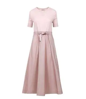 Herno Cotton And Lyocell Blend Midi Dress - Dust