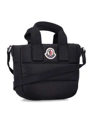 Moncler Quilted Technical Fabric Bag With Logo Patch