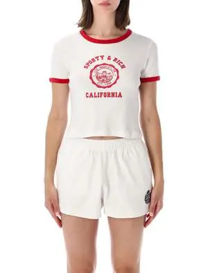 SPORTY & RICH T Shirts And Polos - White Ruby