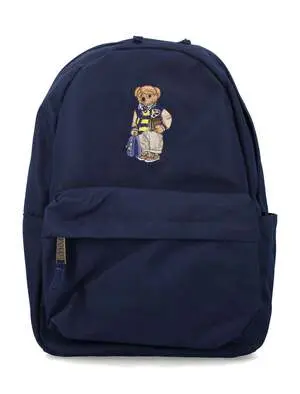 Polo Ralph Lauren Backpack With Embroidered Polo Bear