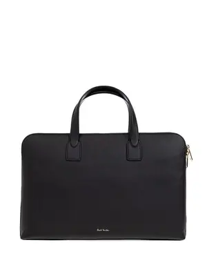 Paul Smith Signature Stripe Leather Handbag - Black