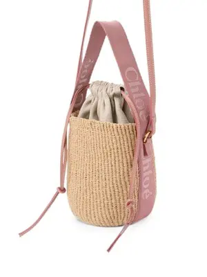 Chloé Woody Small Raffia Bucket Bag