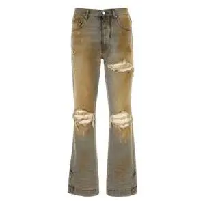 Amiri Grey Denim Bootcut Jeans - Gray