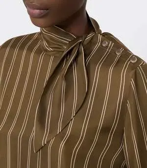 Max Mara Silk Stripe Blouse
