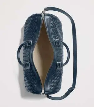 Bottega Veneta Leather Intrecciato Duffle Bag