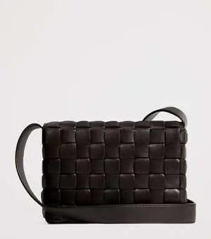 Bottega Veneta Leather Intrecciato Messenger Bag