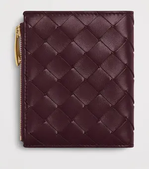 Bottega Veneta Small Leather Intrecciato Bifold Wallet