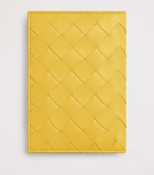 Bottega Veneta Leather Intrecciato Passport Holder
