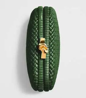 Bottega Veneta Leather Knot Minaudiere Clutch Bag