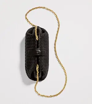 Bottega Veneta Small Leather Lauren 1980 Clutch Bag - Brown