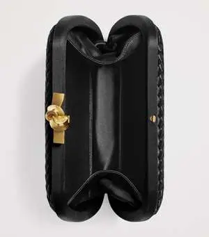 Bottega Veneta Satin Knot Minaudiere Clutch Bag