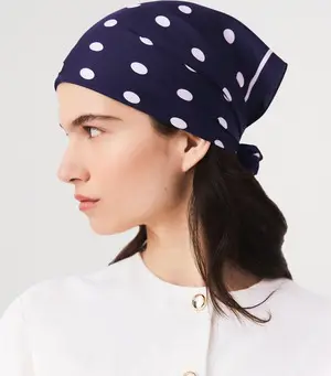 Maje Silk Polka-dot Scarf