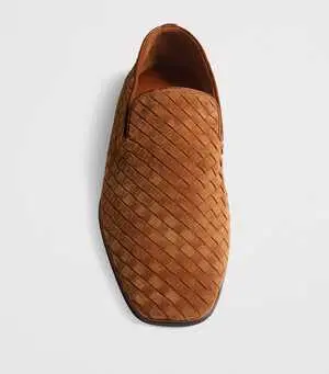 Bottega Veneta Suede Palazzo Slippers