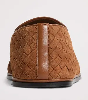 Bottega Veneta Suede Palazzo Slippers