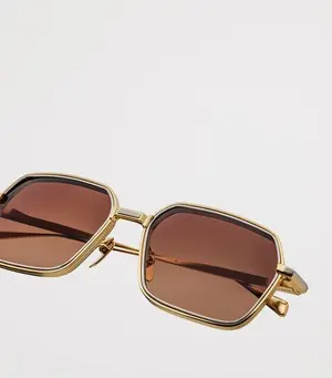 JACQUES MARIE MAGE Titanium Admiral Sunglasses