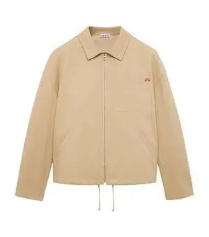 Loewe Canvas Zip-up Jacket - Beige