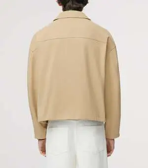 Loewe Canvas Zip-up Jacket - Beige