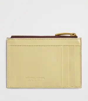 Bottega Veneta Leather Zipped Card Case