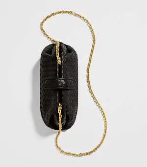 Bottega Veneta Small Leather Lauren 1980 Clutch Bag - Brown
