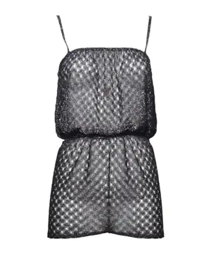Missoni Spiderweb Motif Short Jumpsuit - Gray