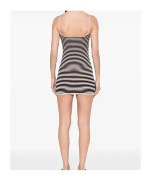 Gimaguas Striped Suspender Mini Dress