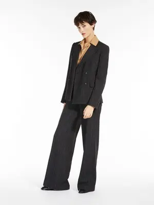 Max Mara Pinstriped Double-breasted Blazer