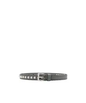 Prada Stud Detail Belt - Gray