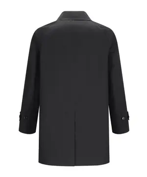 Burberry Short Camden Heritage Car Coat - Black