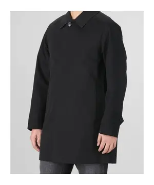 Burberry Short Camden Heritage Car Coat - Black