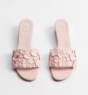 Dior Bloom Heeled Slide Sandals
