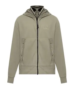 C.P. COMPANY Long-sleeved Zip-up Sweatshirt