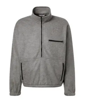 Auralee Silk Fleece Half-zip Sweatshirt - Gray
