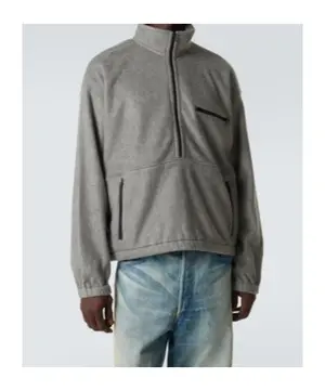 Auralee Silk Fleece Half-zip Sweatshirt