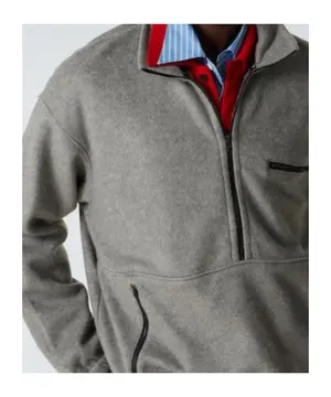 Auralee Silk Fleece Half-zip Sweatshirt