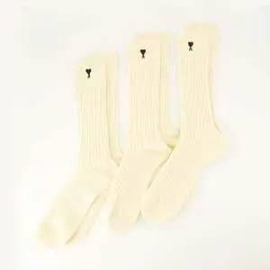 AMI Paris De Coeur Three Pack Socks