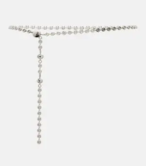 Loewe Embellished Chain Belt - Silver