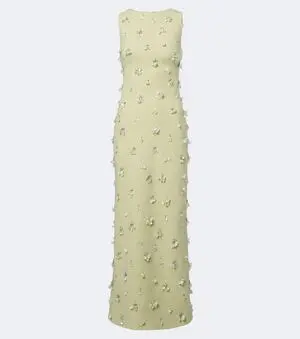 Simkhai Simkhai Claudia Embellished Cocktail Dress Green