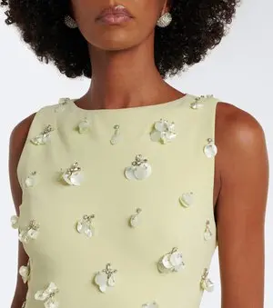 Simkhai Claudia Embellished Cocktail Dress - Green