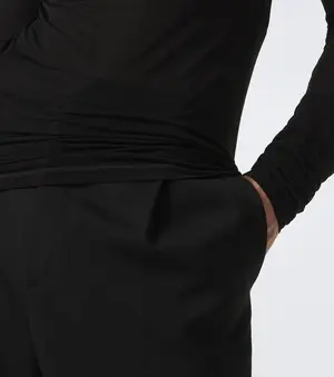 Saint Laurent Jersey Turtleneck Top