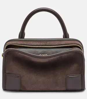 Loewe Amazona 180 Mini Suede Top-handle Bag