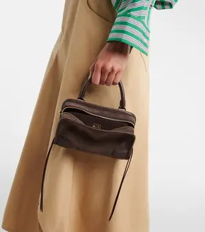 Loewe Amazona 180 Mini Suede Top-handle Bag