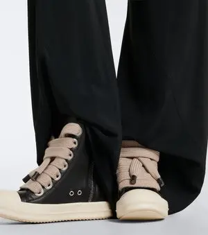 Rick Owens Jumbolace Leather Sneakers