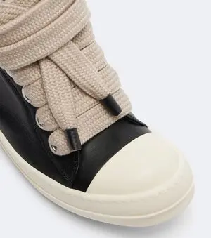 Rick Owens Jumbolace Leather Sneakers
