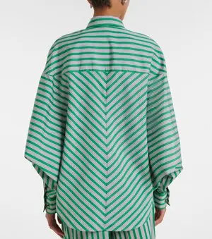 Loewe Striped Cotton Poplin Shirt