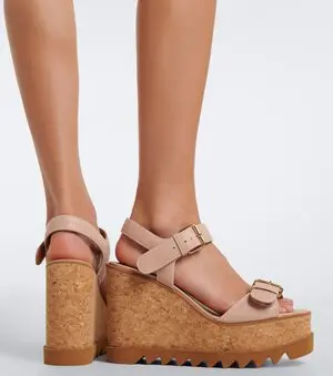 Stella McCartney Leather Platform Sandals
