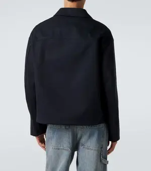 Loewe Logo Embroidered Cotton Jacket