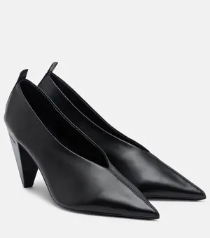 Loewe Origami Cubic Leather Pumps - Black